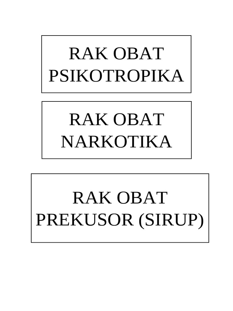 Rak Obat | PDF