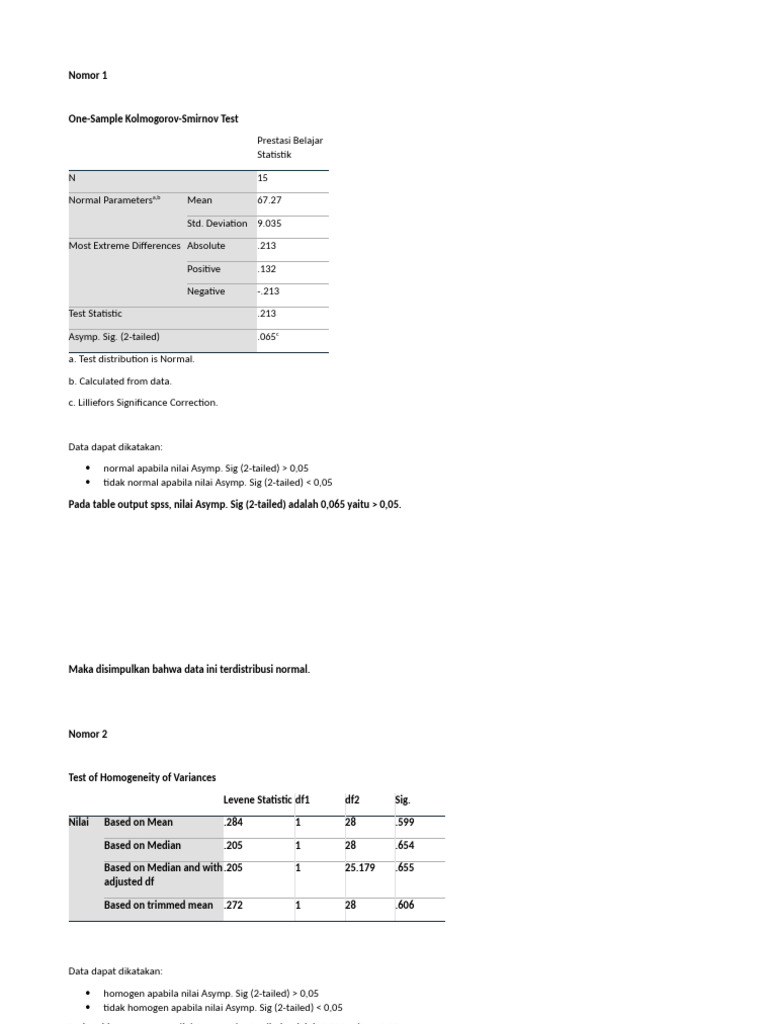 Spss 5 Soal | PDF