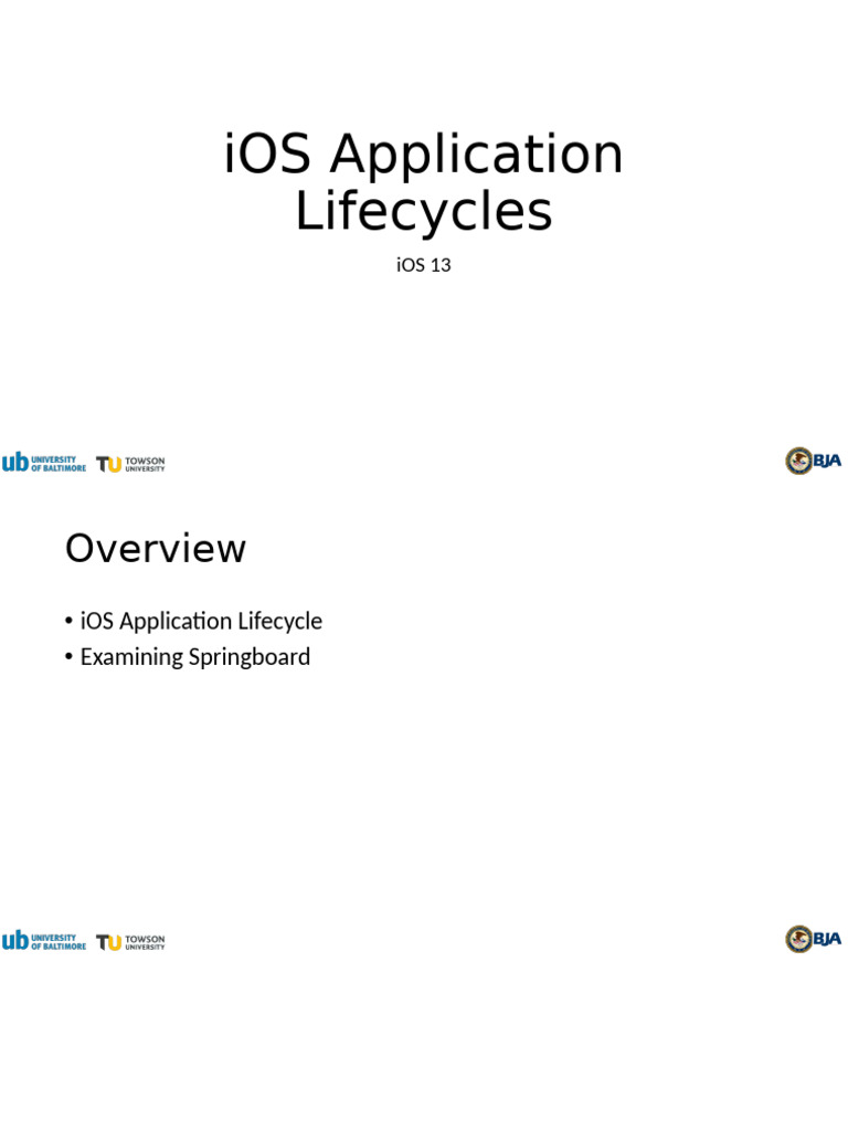 4 Overivew App Life Cycle | PDF | Ios | Software