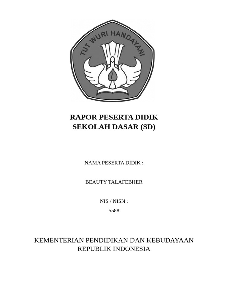 Rapor Peserta Didik | PDF