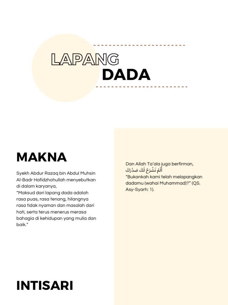 Lapang Dada | PDF