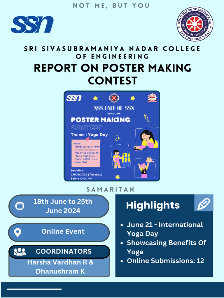 REPORT ON POSTER MAKING CONTEST | PDF