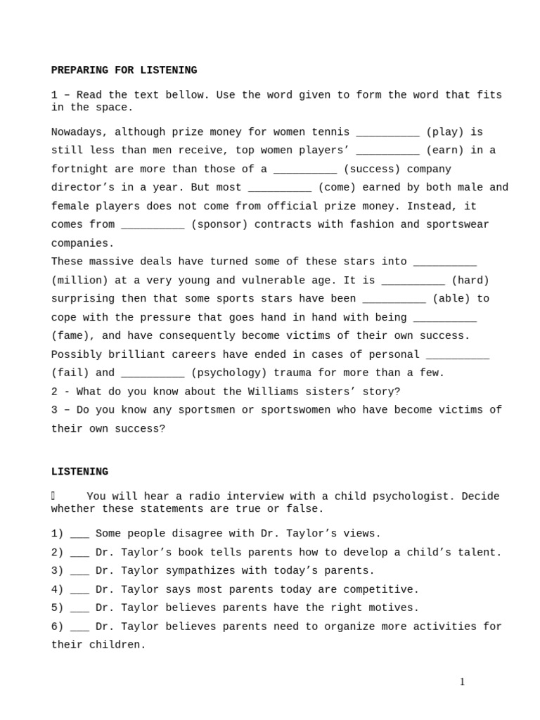 special handout-complete and right | PDF | Violence | Chair