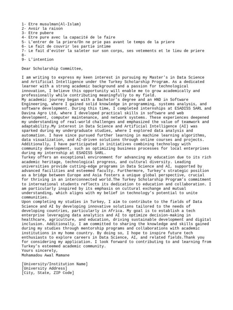 Les Conditions Qui Valident La Priere | PDF | Artificial Intelligence | Intelligence (AI ...