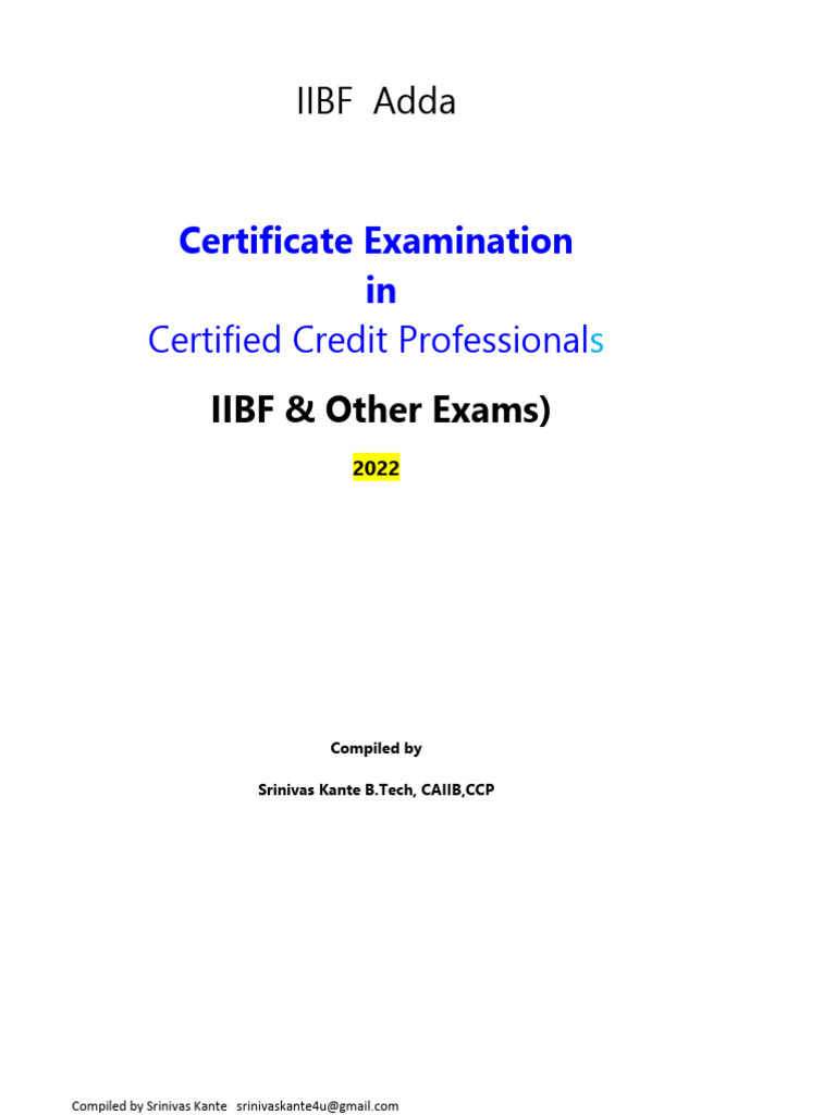 CCP PDF L | PDF | Banks | Working Capital