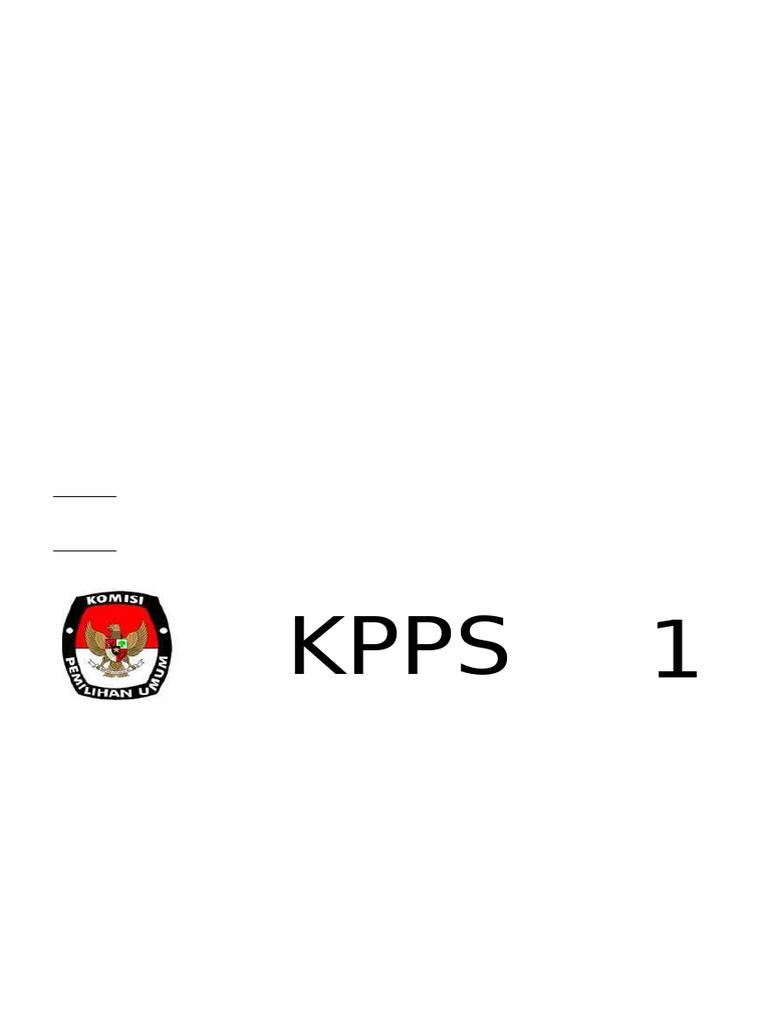 Tulisan Meja Kpps | PDF