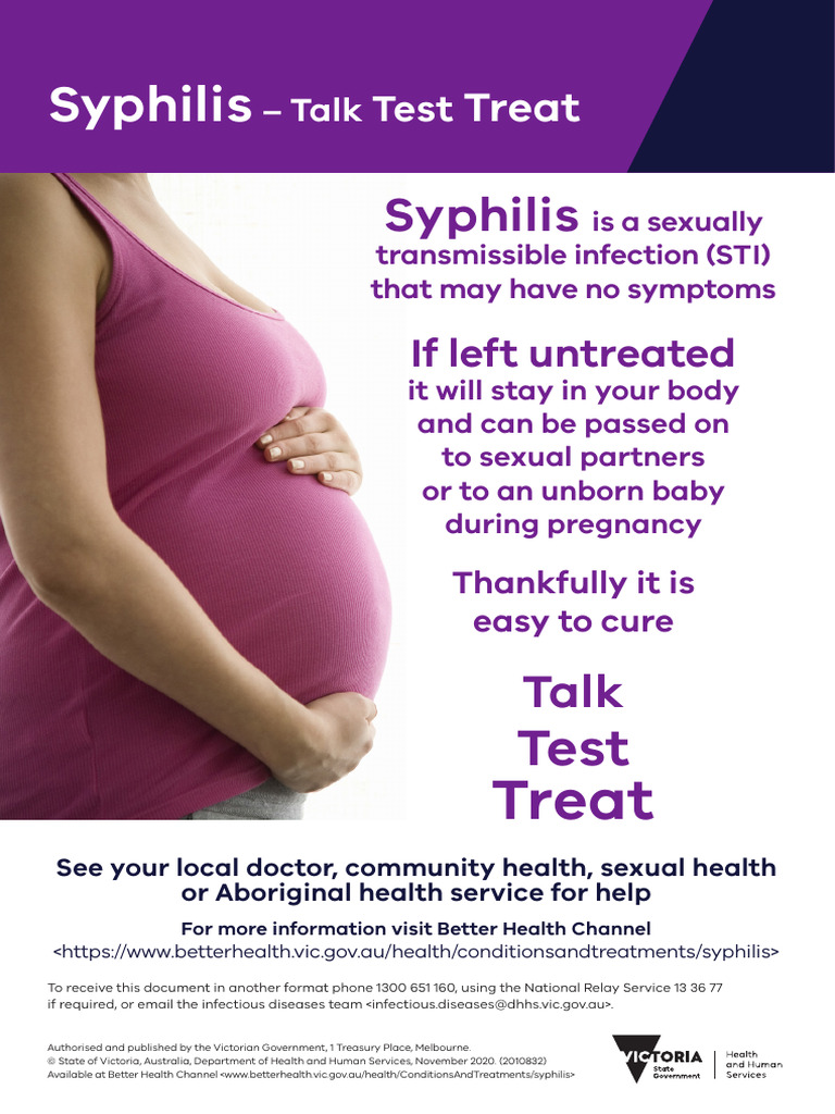 Syphilis: Symptoms, Risks, Treatment | PDF
