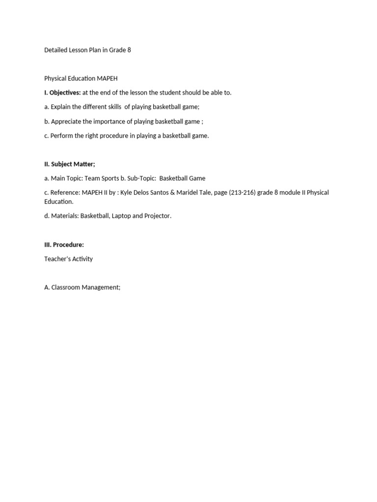 Detailed-Lesson-Plan-in-Grade-8 | PDF | Teachers | Lesson Plan