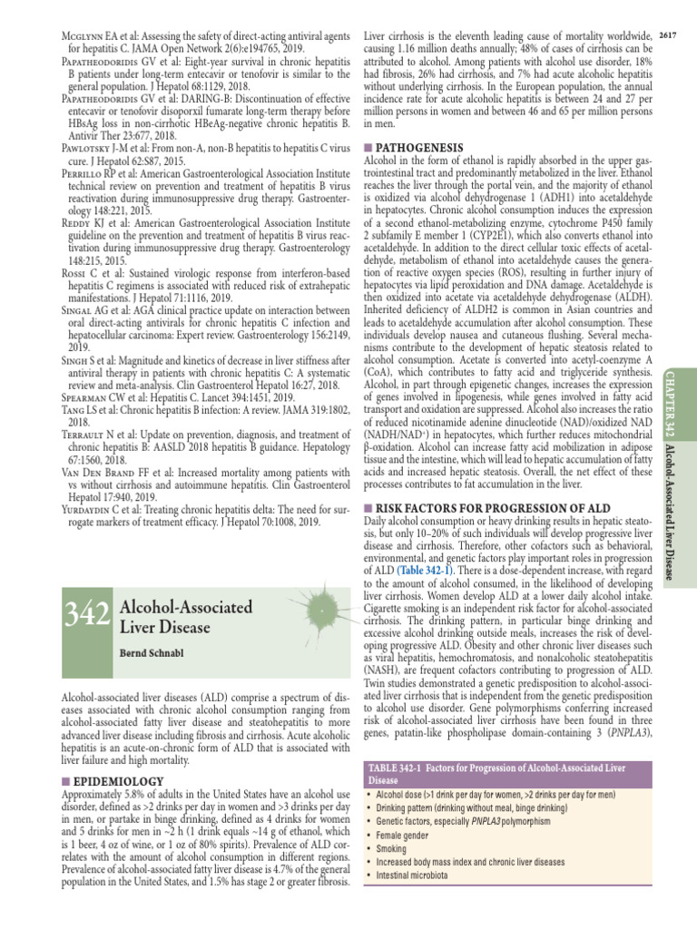 Doença Hepática Alcoólica e Metabólica - Harrison 21 Ed | PDF ...
