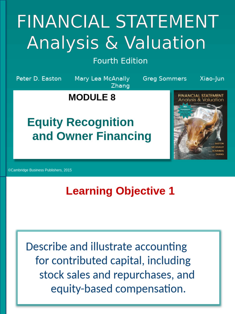 Chapter 8 Equity Recognition | PDF | Equity (Finance) | Dividend