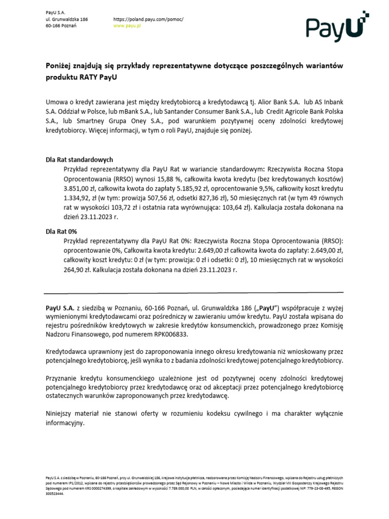 Przyklady-reprezentatywne_ver.13 | PDF