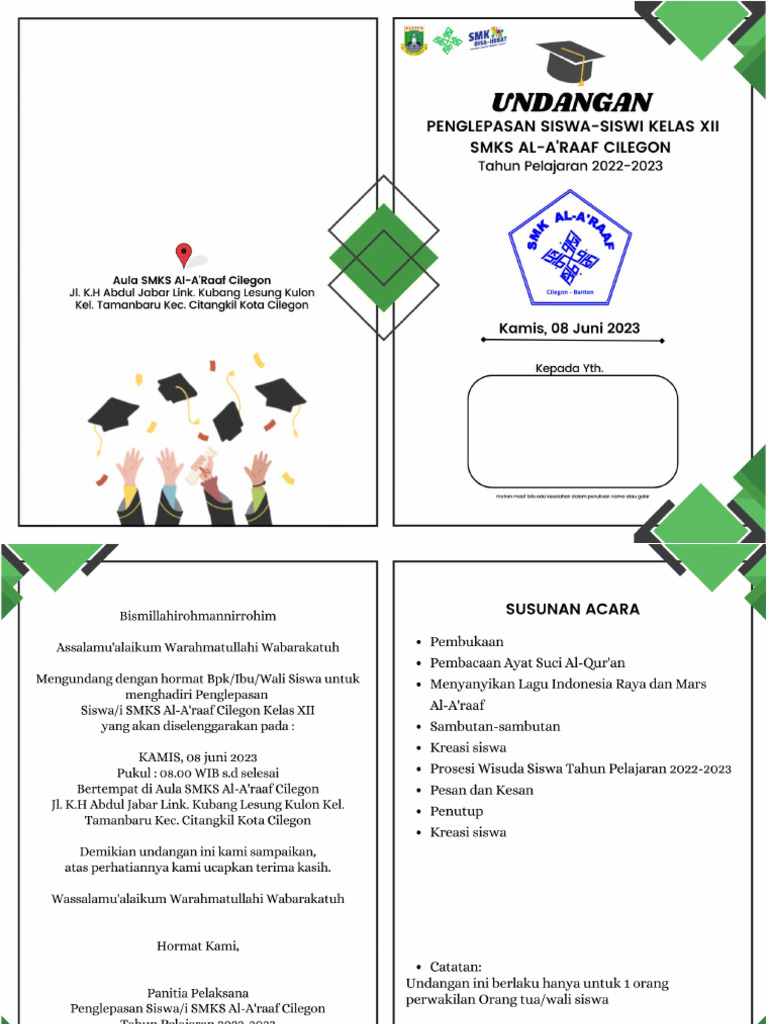 Undangan Wisda SMK 2023 | PDF