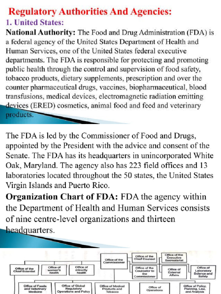 Regulatory Authorities and Agencies | PDF