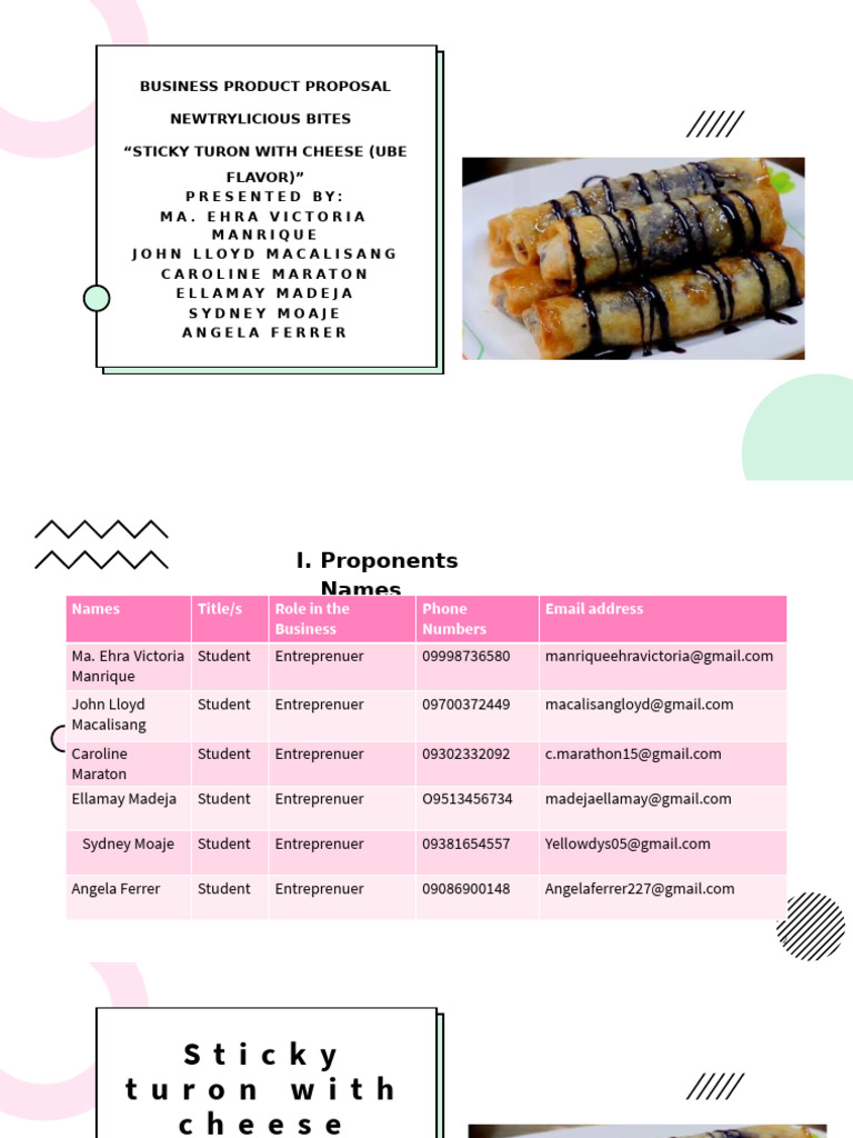 business-proposal-powerpointpresentation | PDF | Taste | Cooking