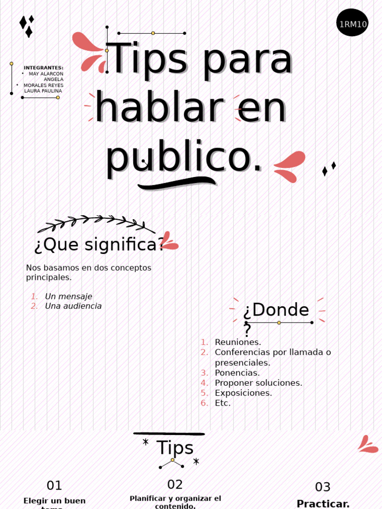 Tips Para Hablar en Publico | PDF | Sicología | Ciencias del comportamiento