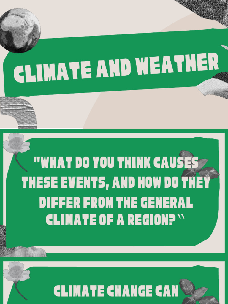 Science 9 Quarter 3 Week 5 Weather and Climate | PDF