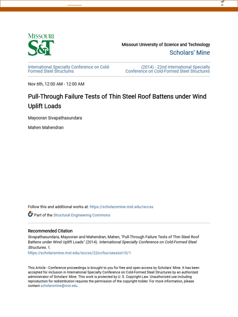 2014 - Mayooran Sivapathasundara & Mahen Mahendran - Pull Through ...