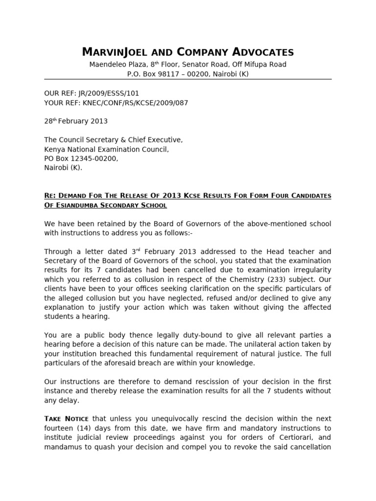 Demand Letter - Sample | PDF