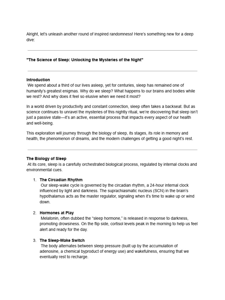 Pulma Thunder | PDF | Sleep | Dream