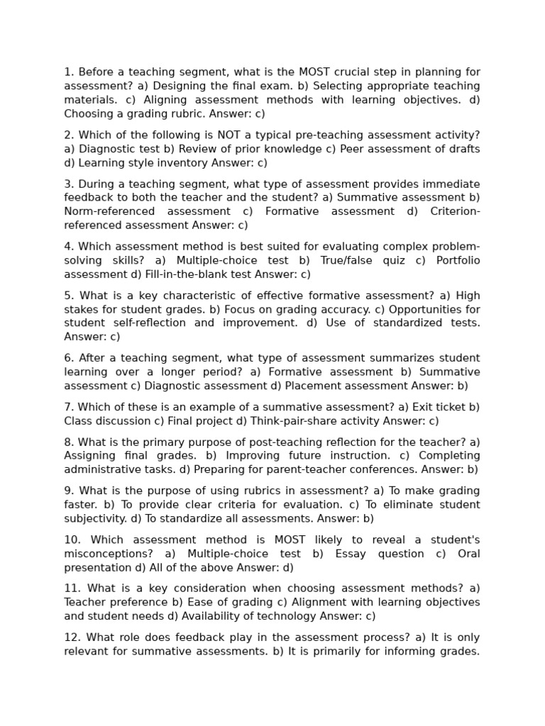 ASSESSMENT | PDF | Educational Assessment | Cognitive Science