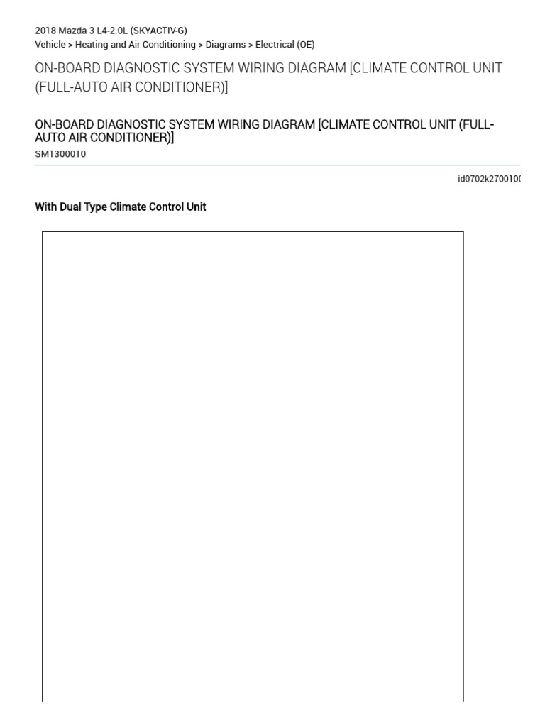 ON-BOARD DIAGNOSTIC SYSTEM WIRING DIAGRAM (CLIMATE CONTROL UNIT (FULL ...