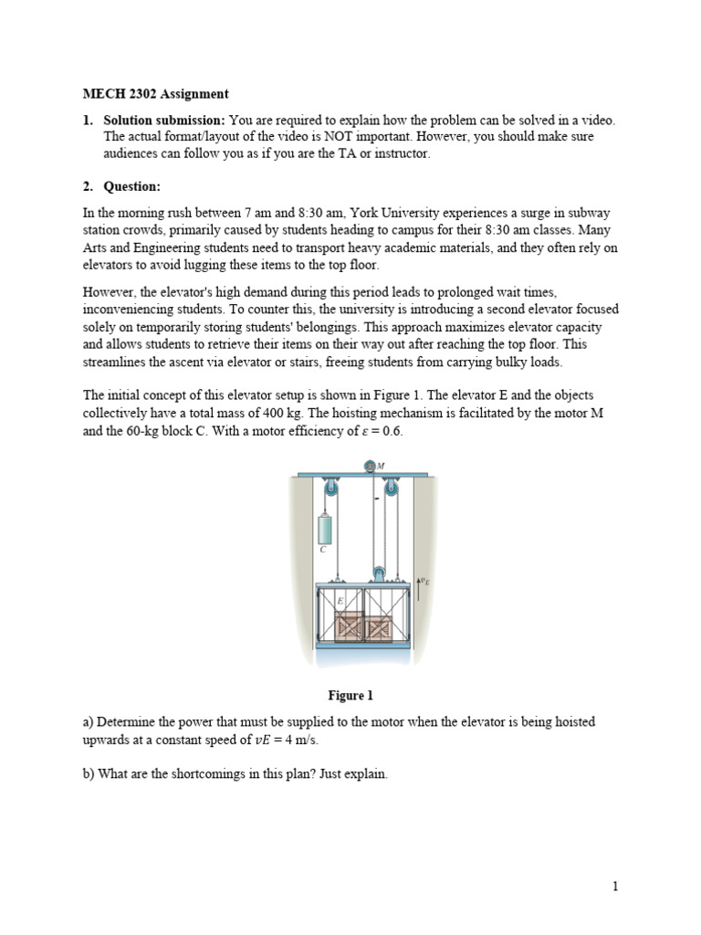 MECH 2302 Redesigned Assignment 1 | PDF