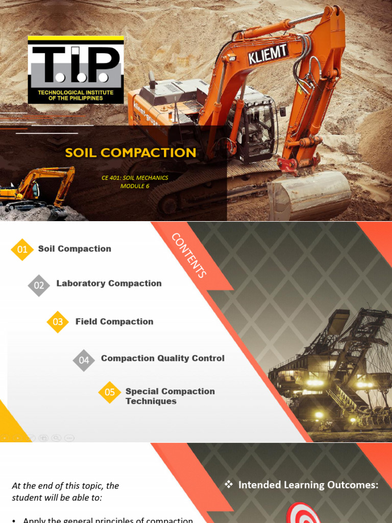 Module 6 - Soil Compaction | PDF | Soil Mechanics | Soil
