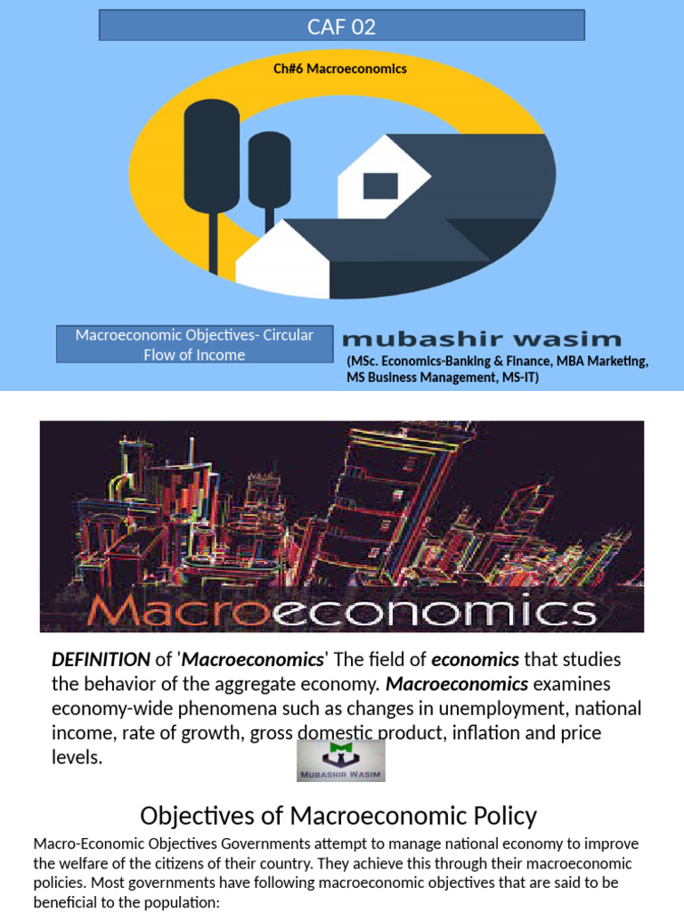 Macroeconomic Objectives and National Income | PDF | Measures Of ...