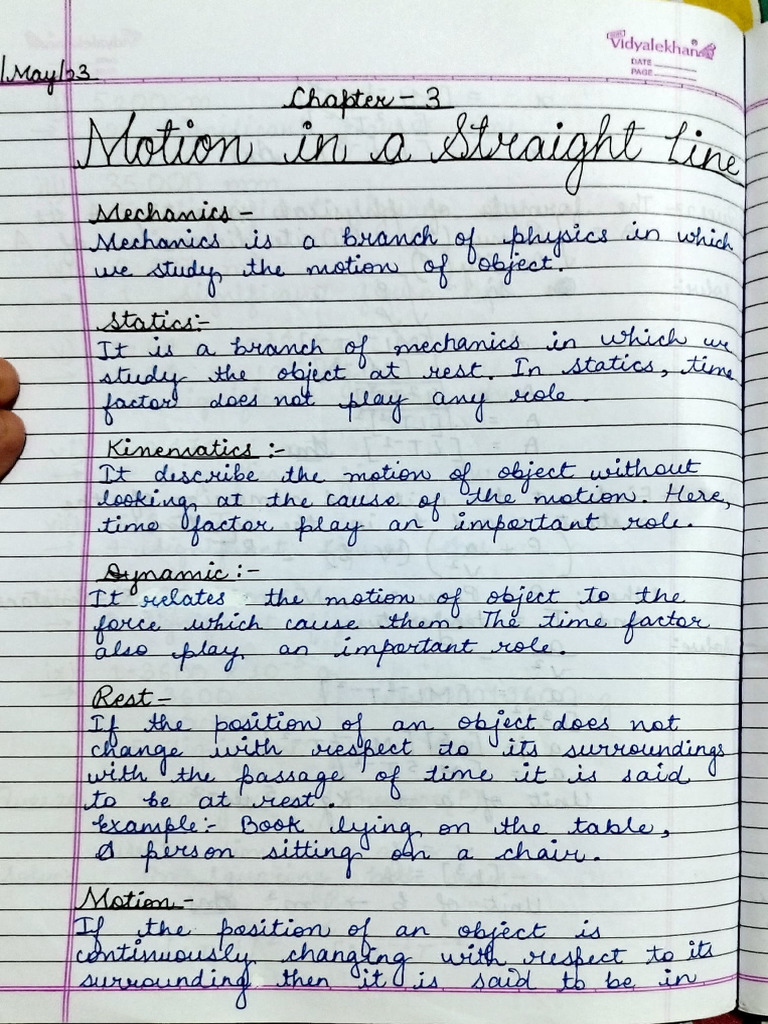 Class 11 Chapter 3 Physics | PDF