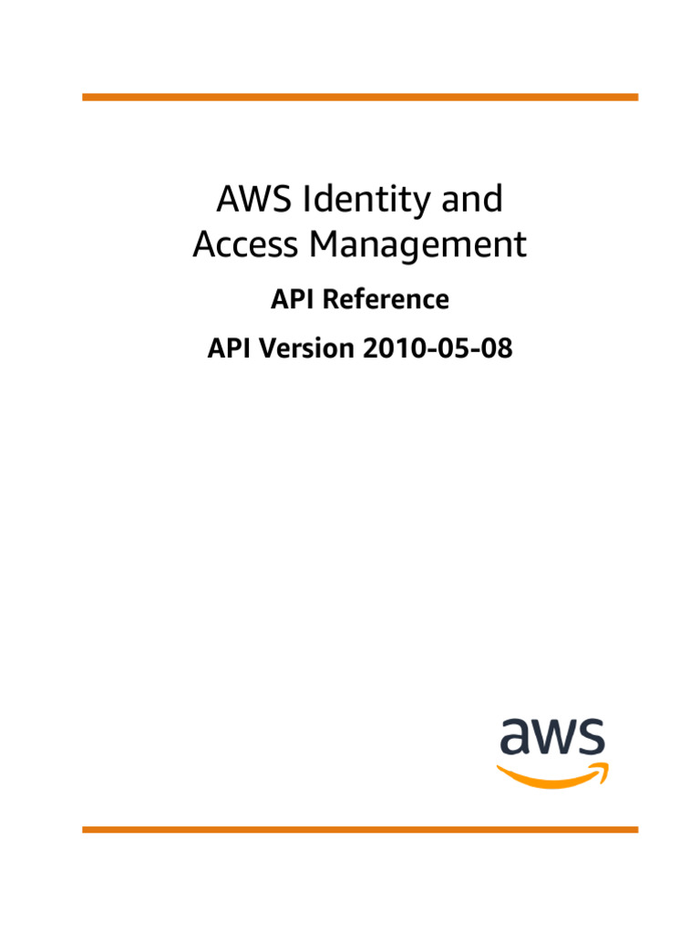 iam-api | PDF | Amazon Web Services | Information Technology