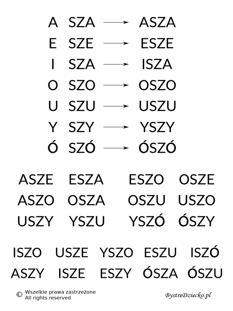 Sylaby ASZA Big | PDF