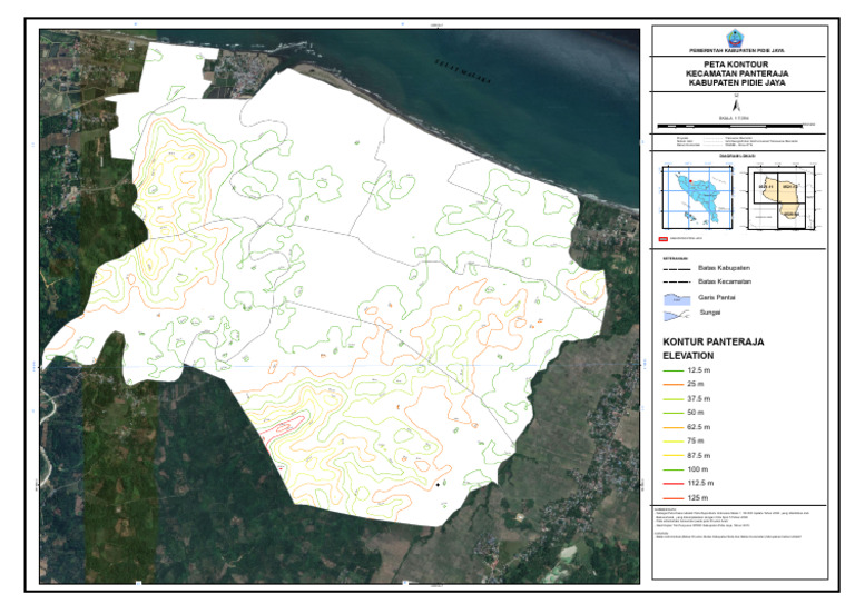 Layout Peta Countur Panteraja | PDF