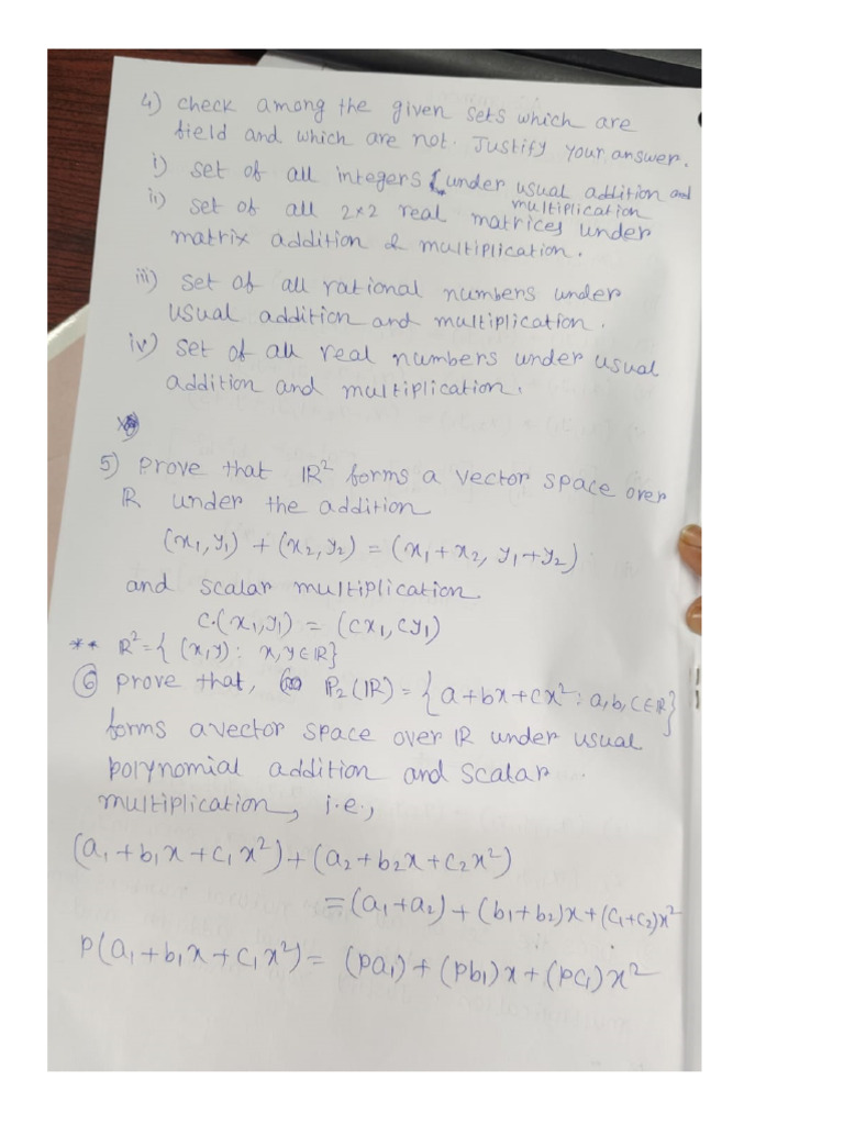 Assignment - Vector Space - Pg-2.jpg | PDF