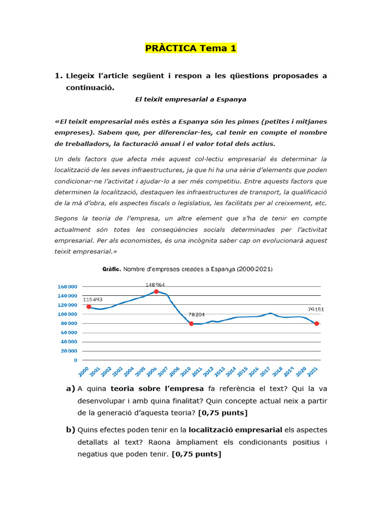 Pràctica Tema 1 | PDF