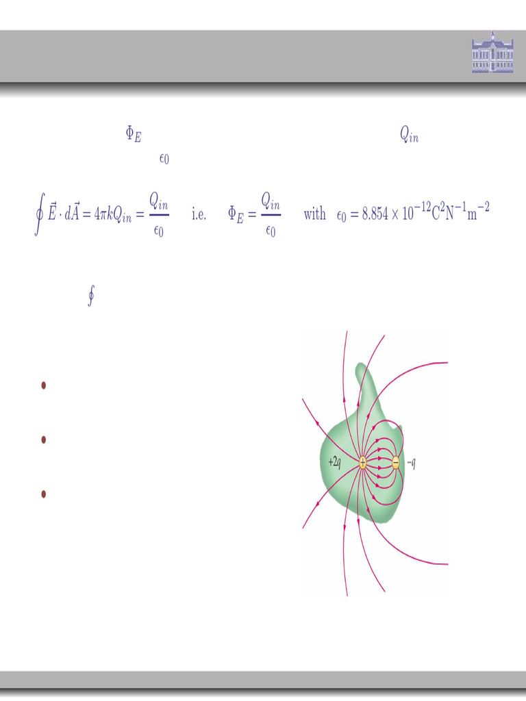 Gauss`s Law for Electric Field | PDF | Flux | Sphere