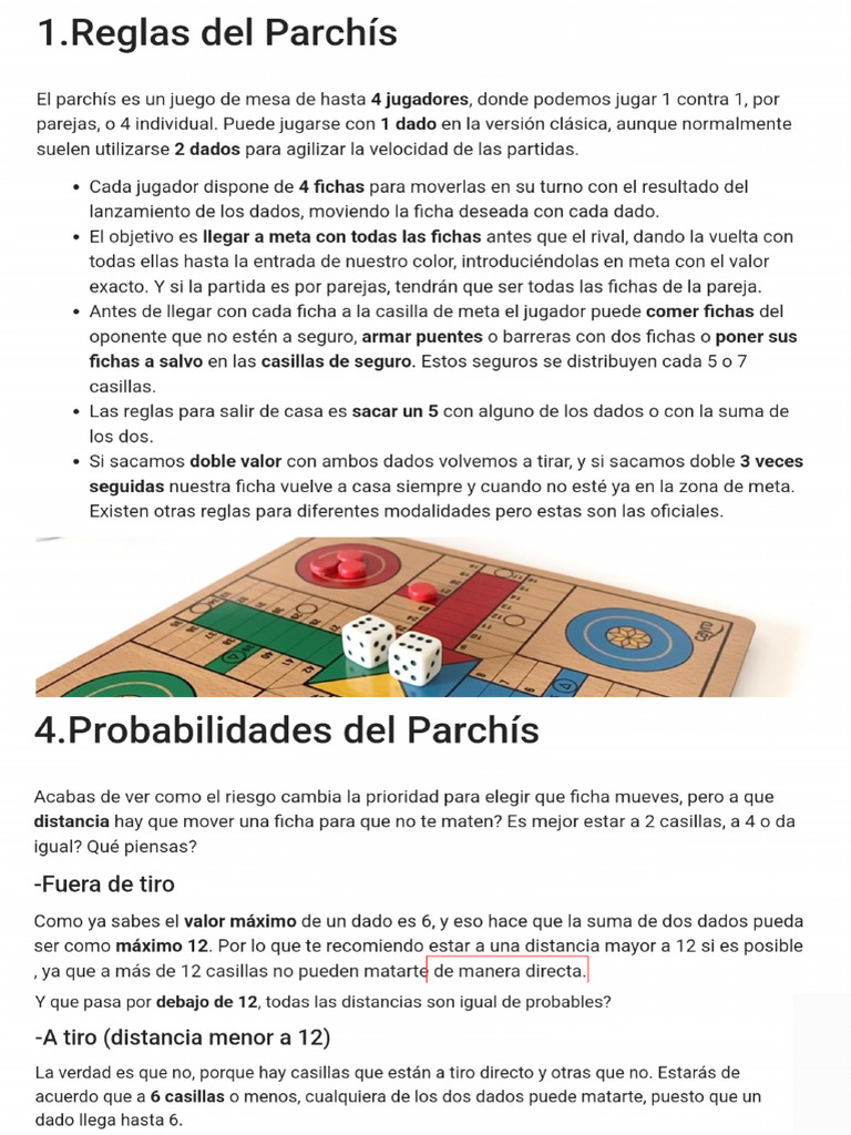 Trabajo parchis | PDF
