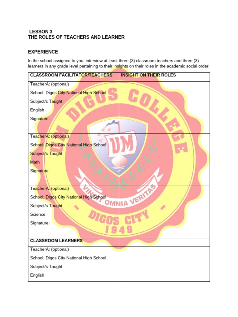 Teacher and Learner Roles in Education | PDF | Teachers | Learning