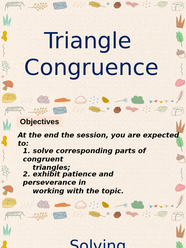 Solving-Corresponding-Parts-of-congruent-Triangle | PDF | Euclidean Geometry | Euclid
