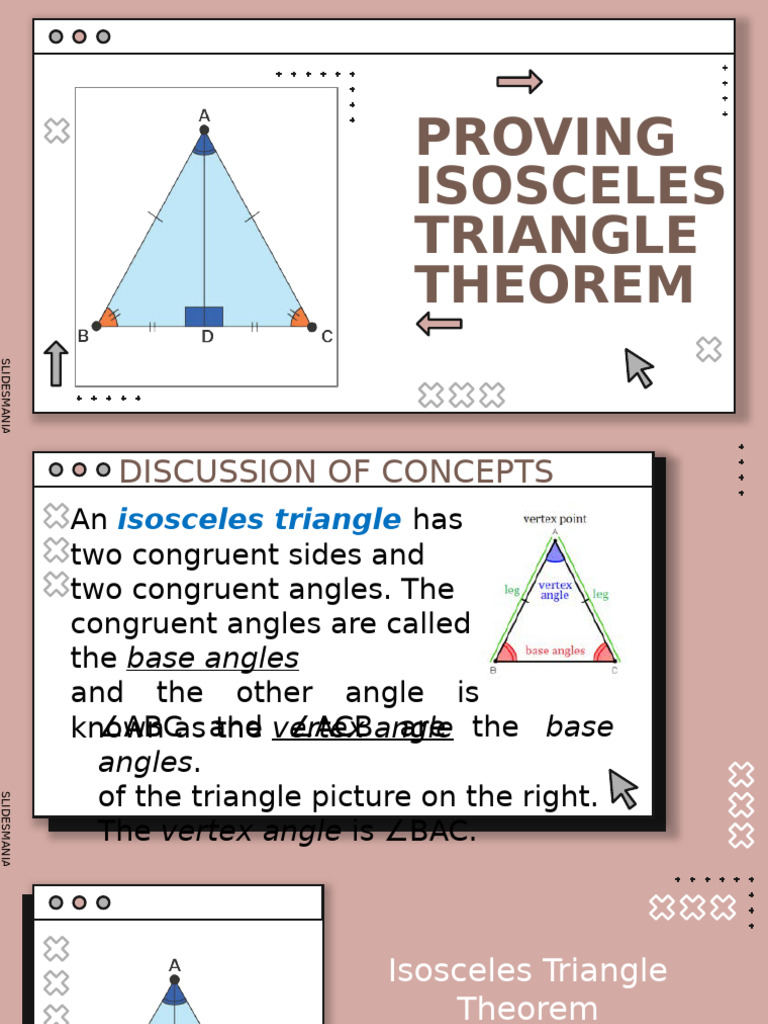 Proving Isosceles Triangle 30 | PDF | Triangle | Euclidean Geometry