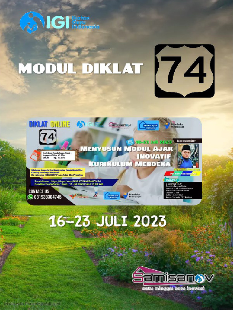 Modul Diklat 74 Modul Ajar | PDF
