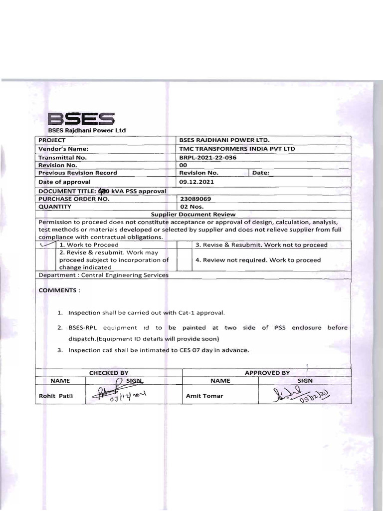 PSS 400 kVA | PDF | Power (Physics) | Electricity