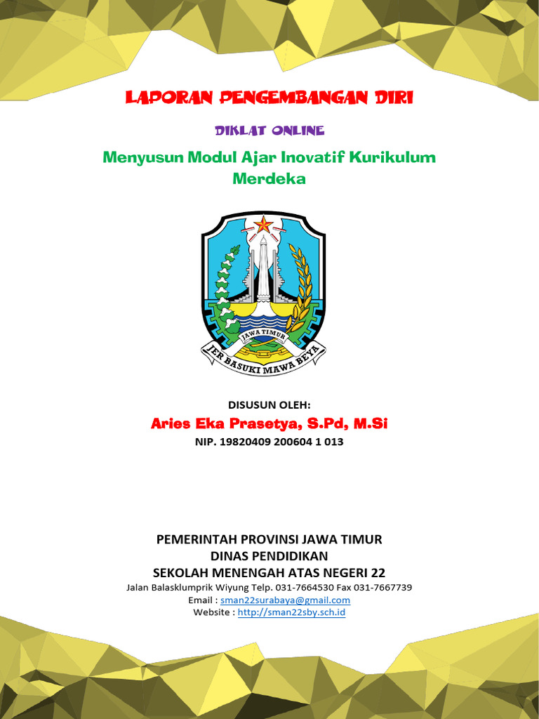 Laporan Diklat Online Modul Ajar Inovatif | PDF