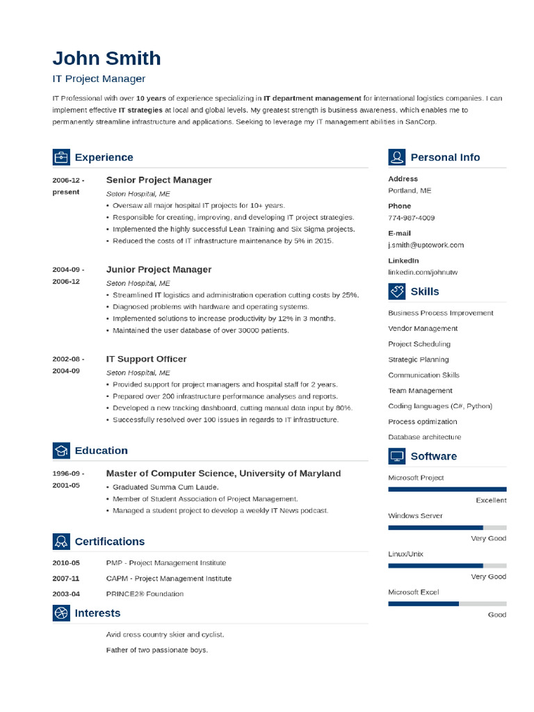 CV John Smith 2 | PDF
