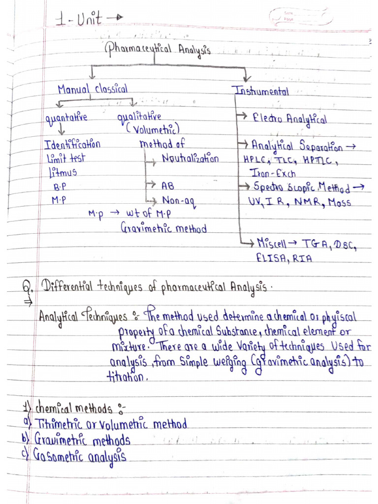 Methods of Concentration in Pharma Analysis | PDF | Concentration ...