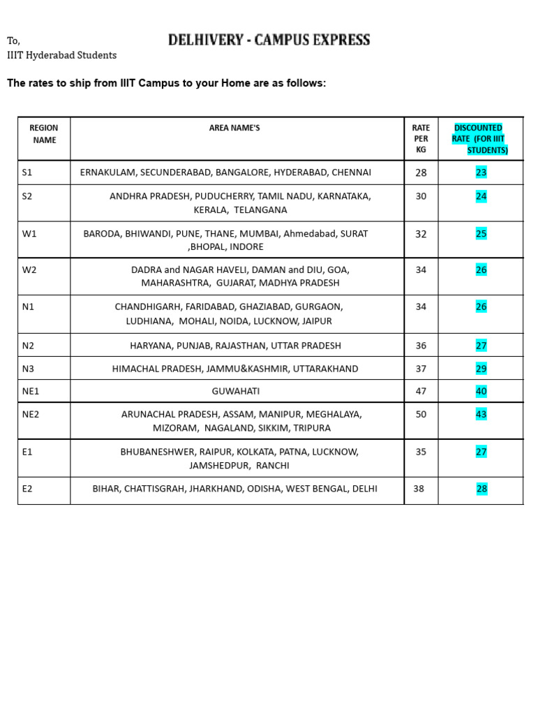Delhivery - Campus Express - IIIT Hyderabad | PDF | Government Of India