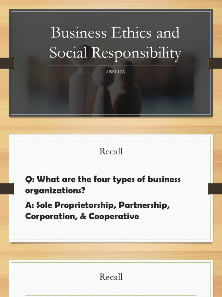 Business Ethics and Social Responsibility | PDF | Business | Economies
