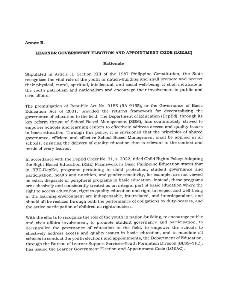 Election Guidelines | PDF