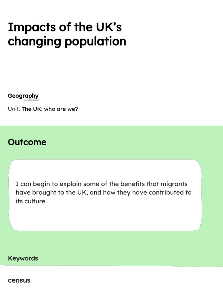 PRESENTATION Changing Population | PDF | Human Migration | Census