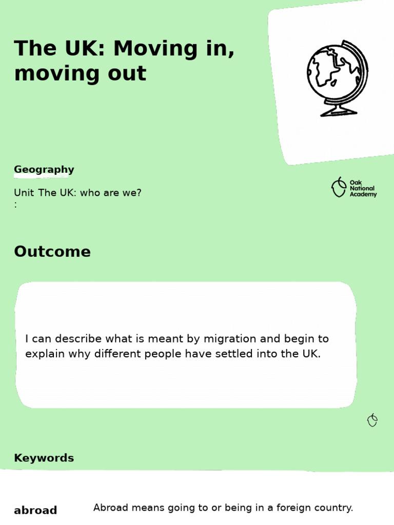 Presentation Geography | PDF | Immigration | Human Migration