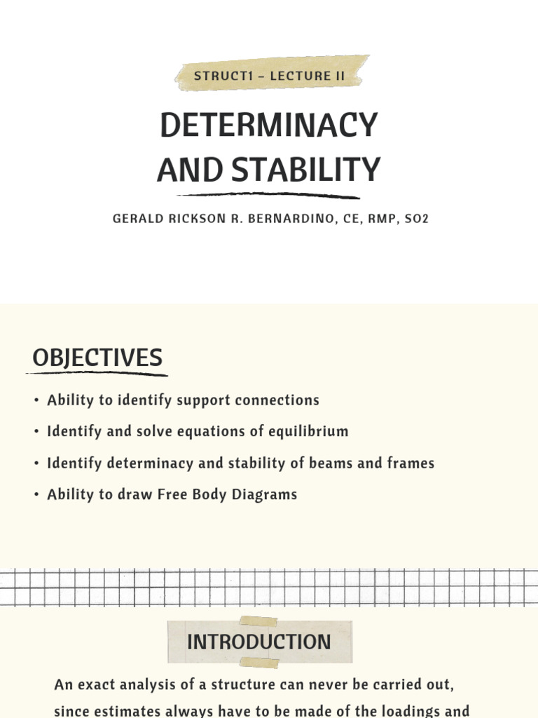 2 - Determinacy and Stability | PDF | Physics | Applied Mathematics